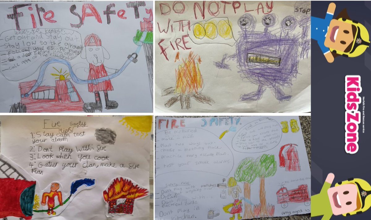 Fire Safety Poster For Kids