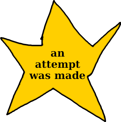 There Was An Attempt Star