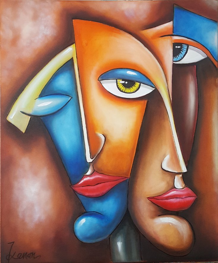 Simple Abstract Paintings Faces