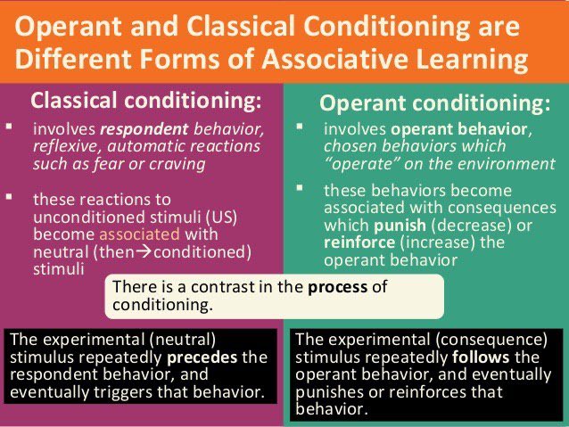 Classical Conditioning Vs Operant Conditioning