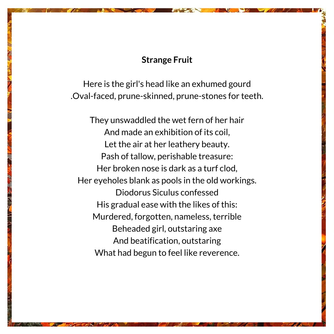 Strange Fruits Poem