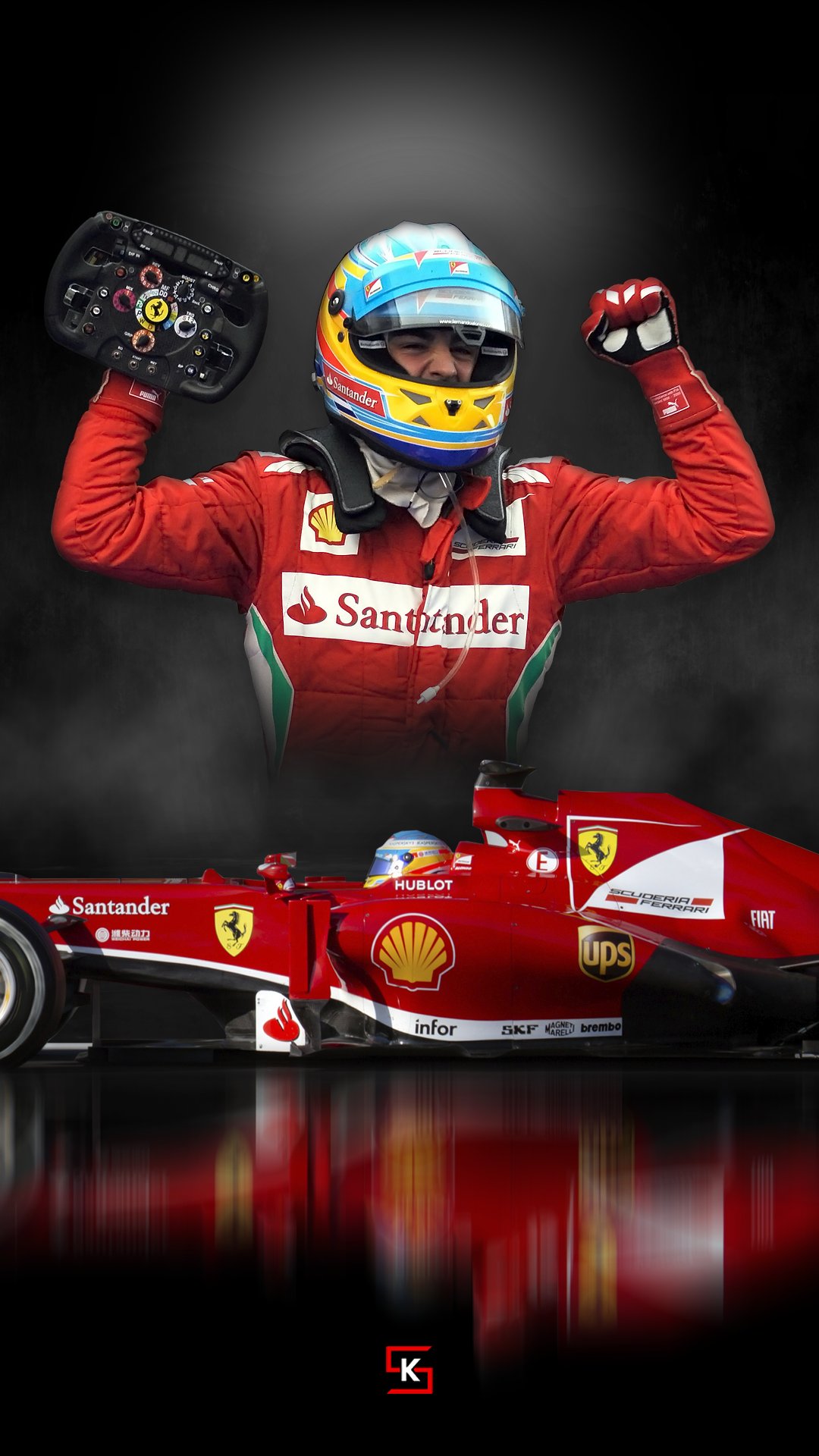 Fernando Alonso Ferrari Wallpaper