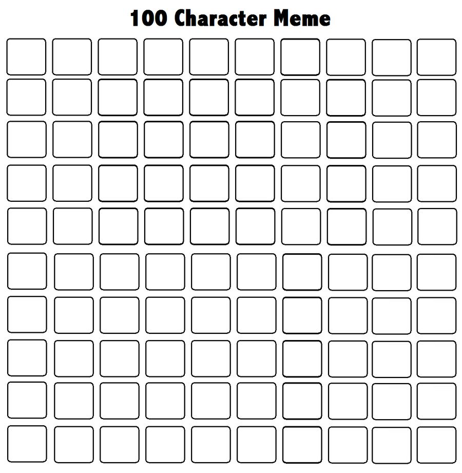 Character Challenge Meme Blank Template