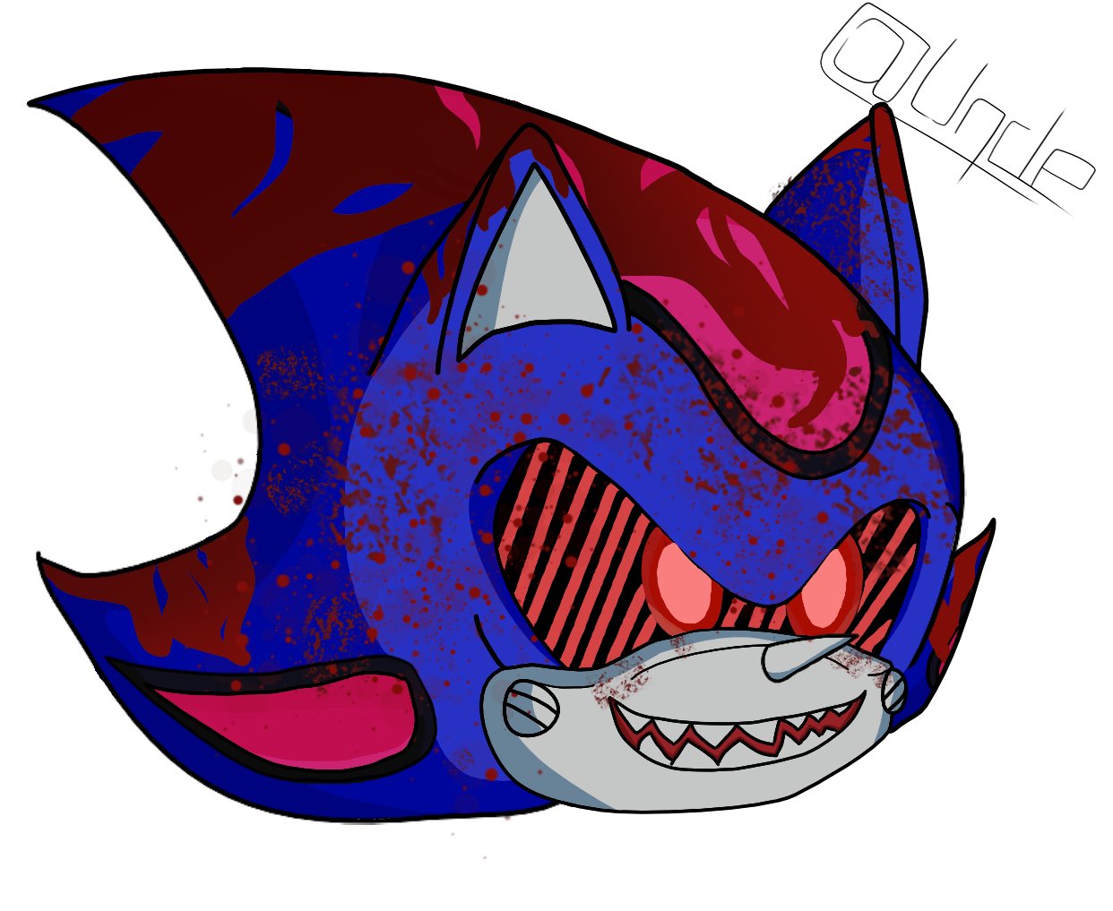 Transparent Sonic Scared Sonic The Hedgehog 16” Premium Pleather