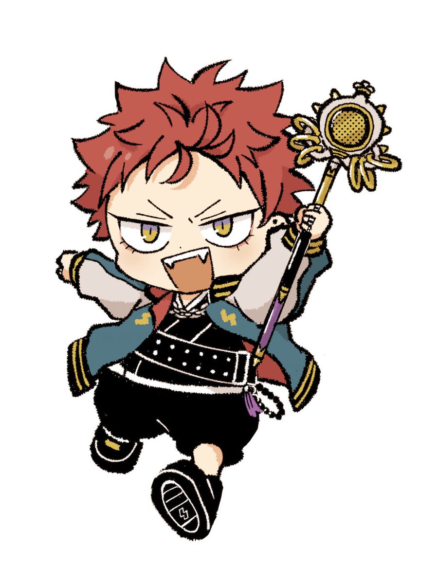 1boy male focus chibi solo white background simple background yellow ...