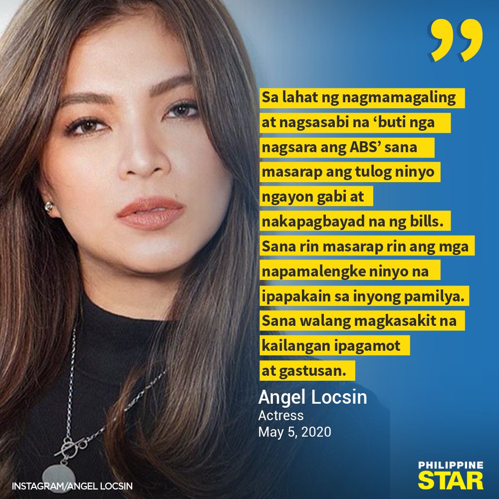 Nagmamagaling Quotes The Philippine Star On X: "Actress Angel Locsin