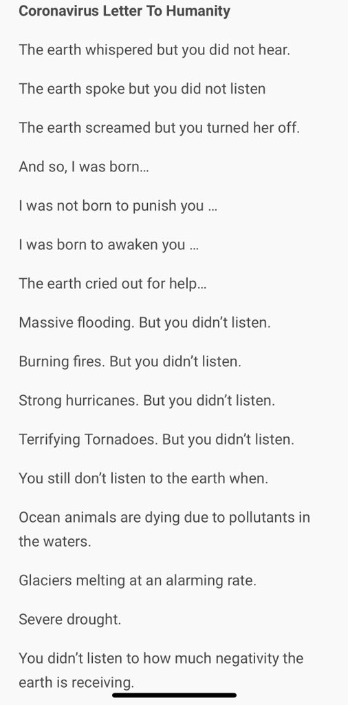 junpoko on Twitter: "すごい…泣いた。震えた。Coronavirus letter To Humanity https://t.co/rpQdlfN8Fs # ...
