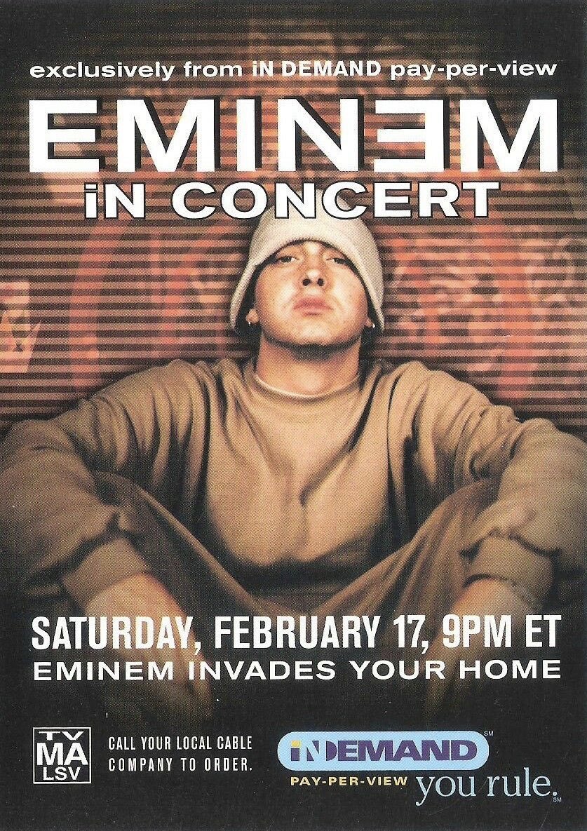 Eminem Concert Poster
