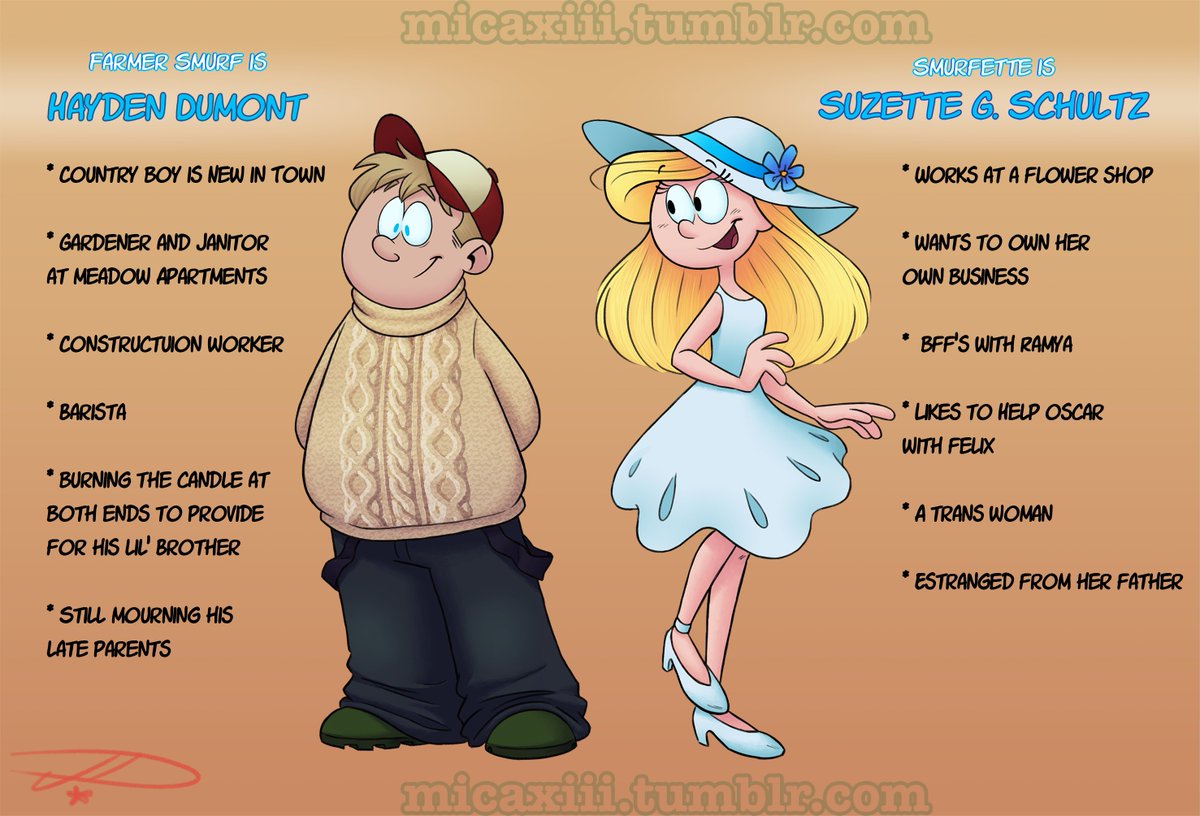 Smurfs Human Characters