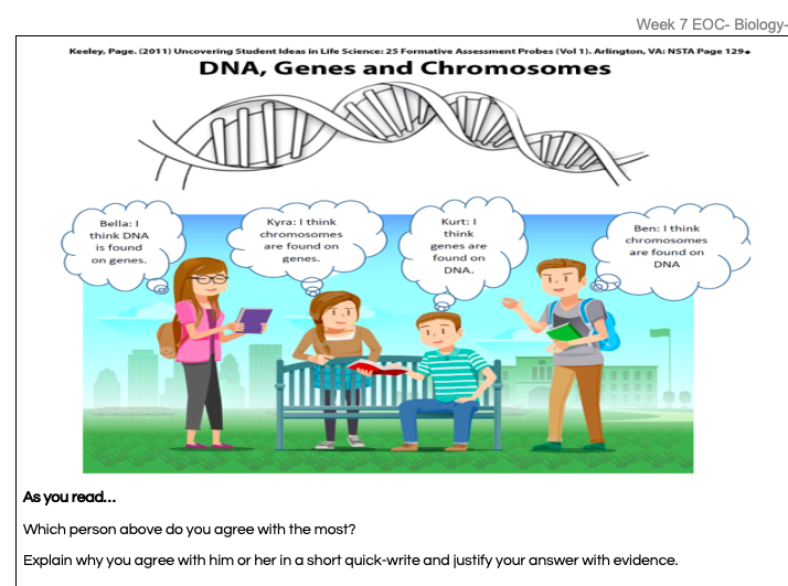 Biology Class Cartoon