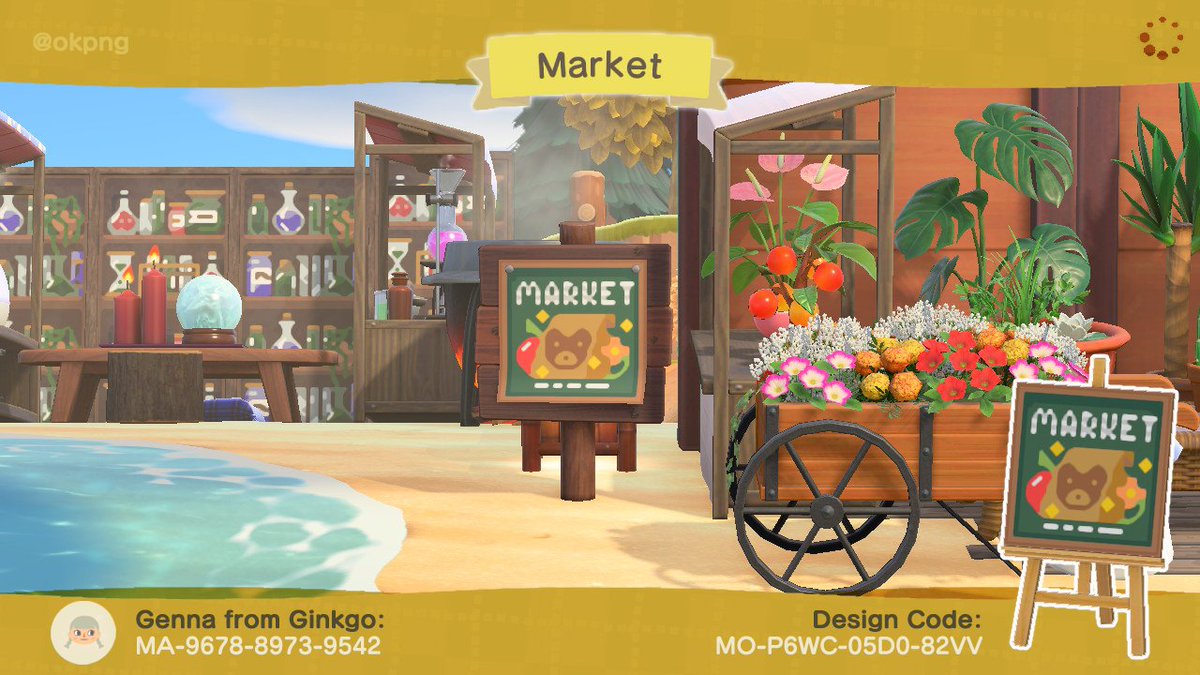 Farmers Market Sign Acnh