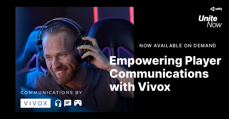 Unity for Games ️ #GDC23 on Twitter: "Interested in learning more about how to enable @Vivox_Inc ...