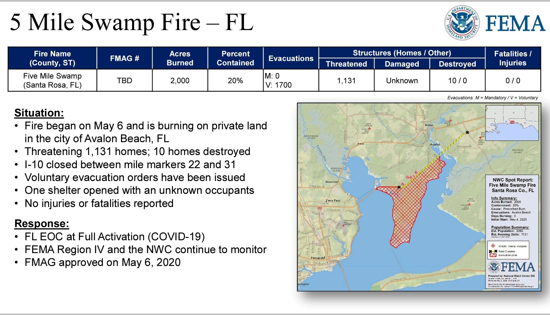 Inland K9 SAR on Twitter: "From today's FEMA daily ops briefing ...
