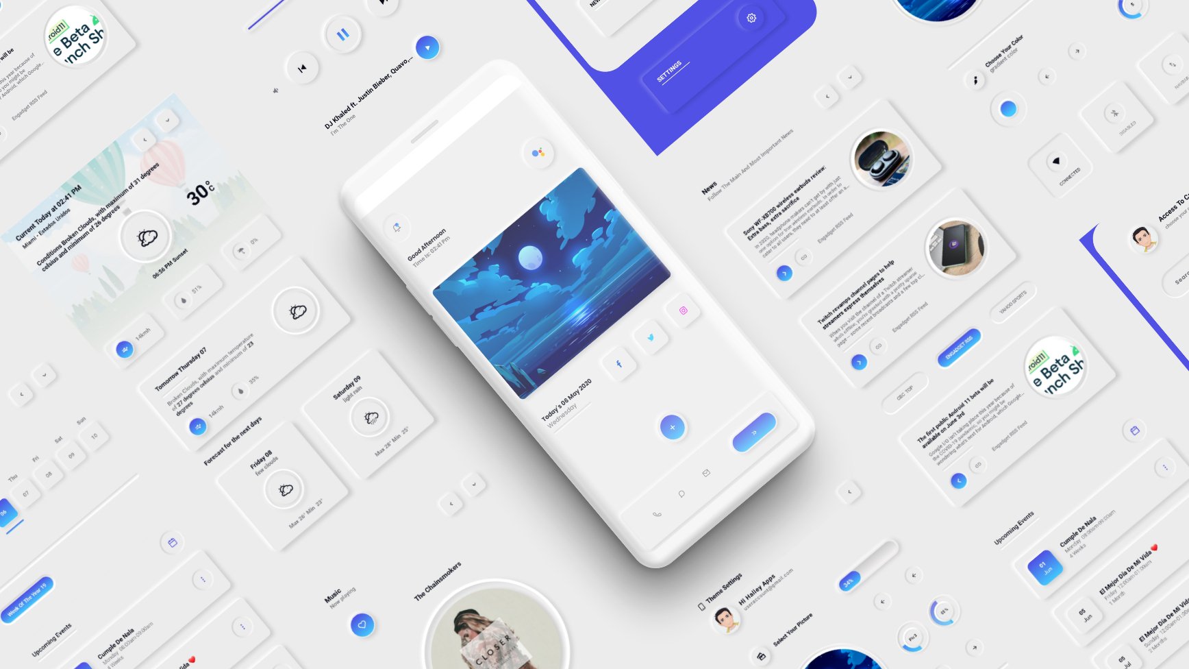Halley Apps ™ on Twitter: "Hi! My New Theme Shadow Extraction UI Klwp. Based on design ...