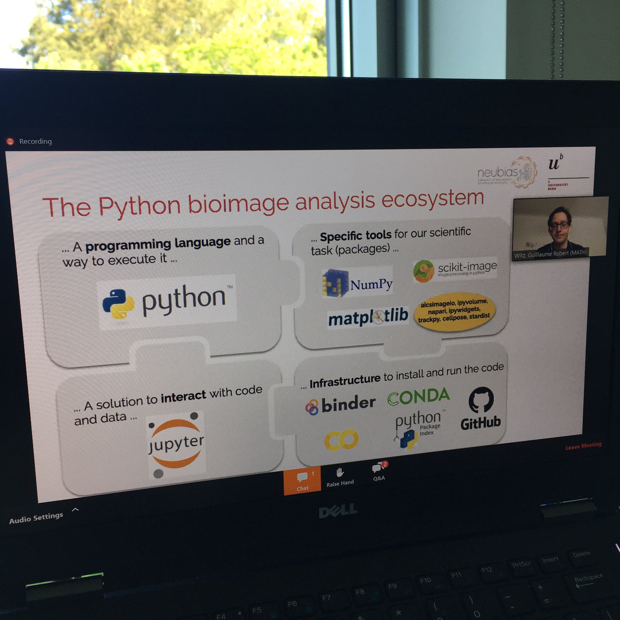 Ulrike Boehm 🔬👩🏻‍💻 on Twitter: ".@guiwitz walks the audience step by step through his @NEUBIAS ...