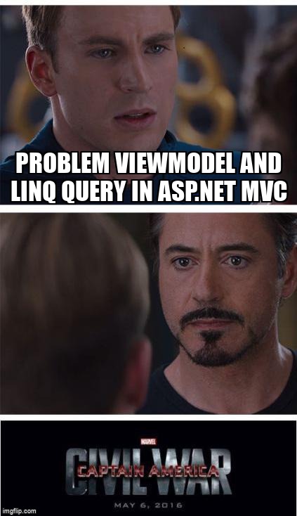 Meme Overflow On Twitter Problem Viewmodel And Linq Query In