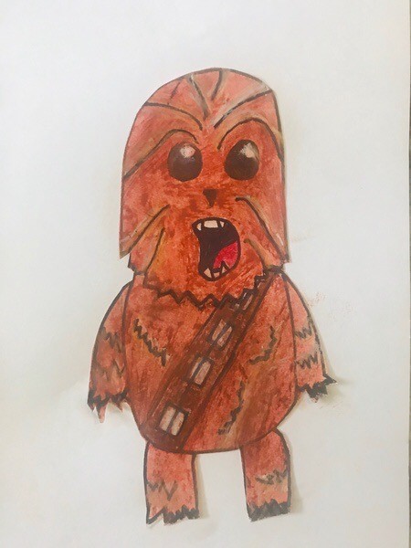 MrsRossisRoom on Twitter: "May the 4th = Chewbacca directed drawing # ...