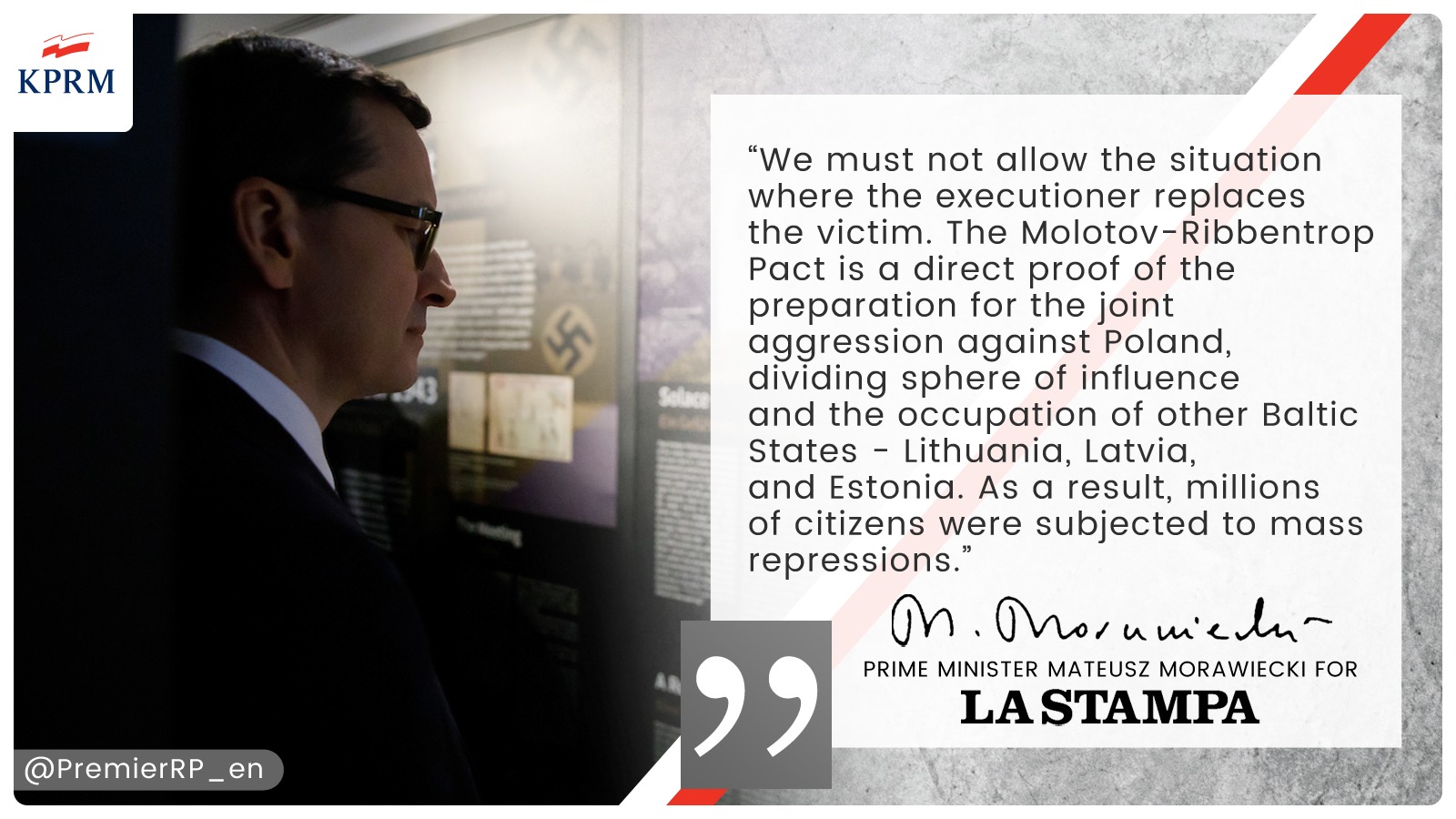 Chancellery of the Prime Minister of Poland on Twitter: "On the day of the anniversary of the # ...