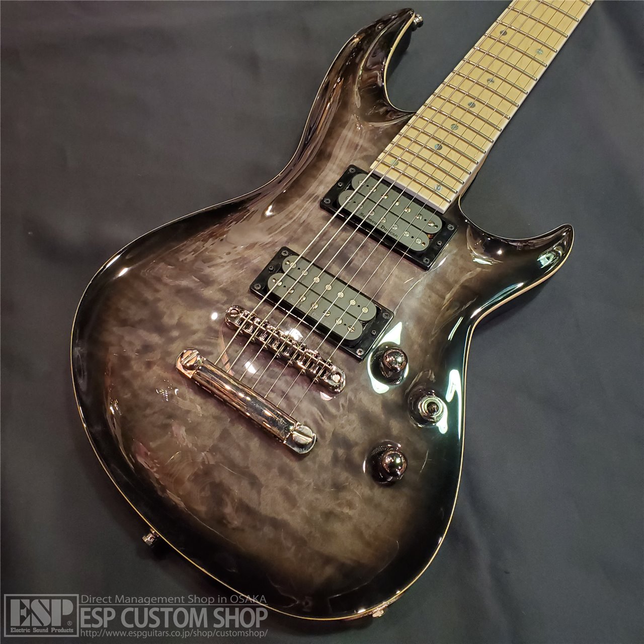 edwards E-HR-Ⅲ NT7 QM/M 7弦 ギター ESP - エレキギター