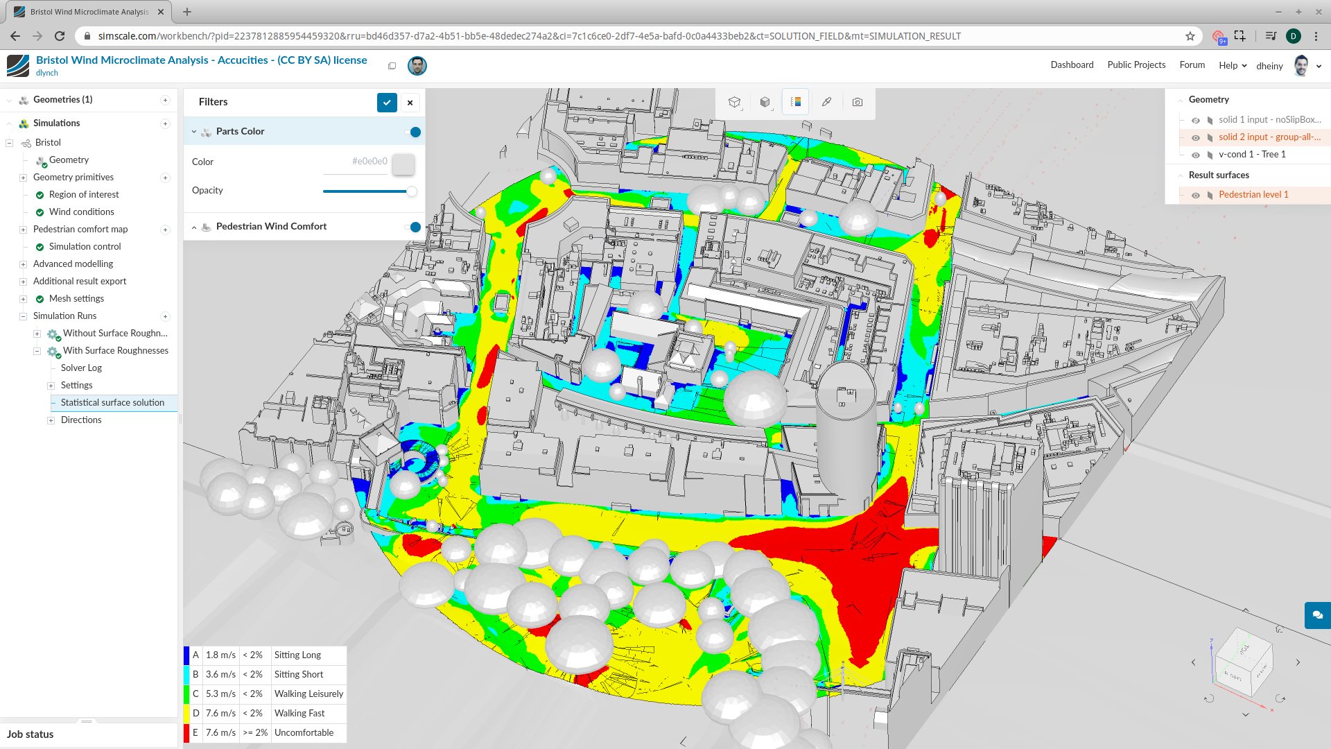 David Heiny on Twitter: "#Wind #CFD #Simulation of Bristol - new public @SimScale project by my ...