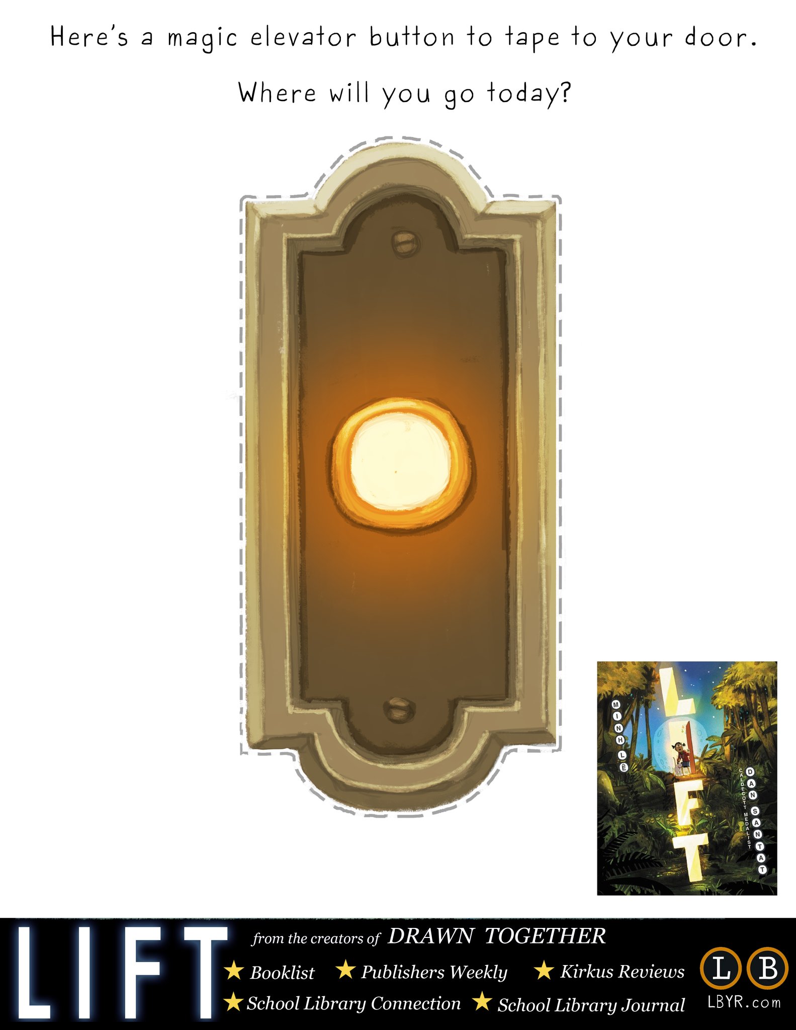 Dan Santat on Twitter: "Here's a magic elevator button for you to tape to your own closet door ...