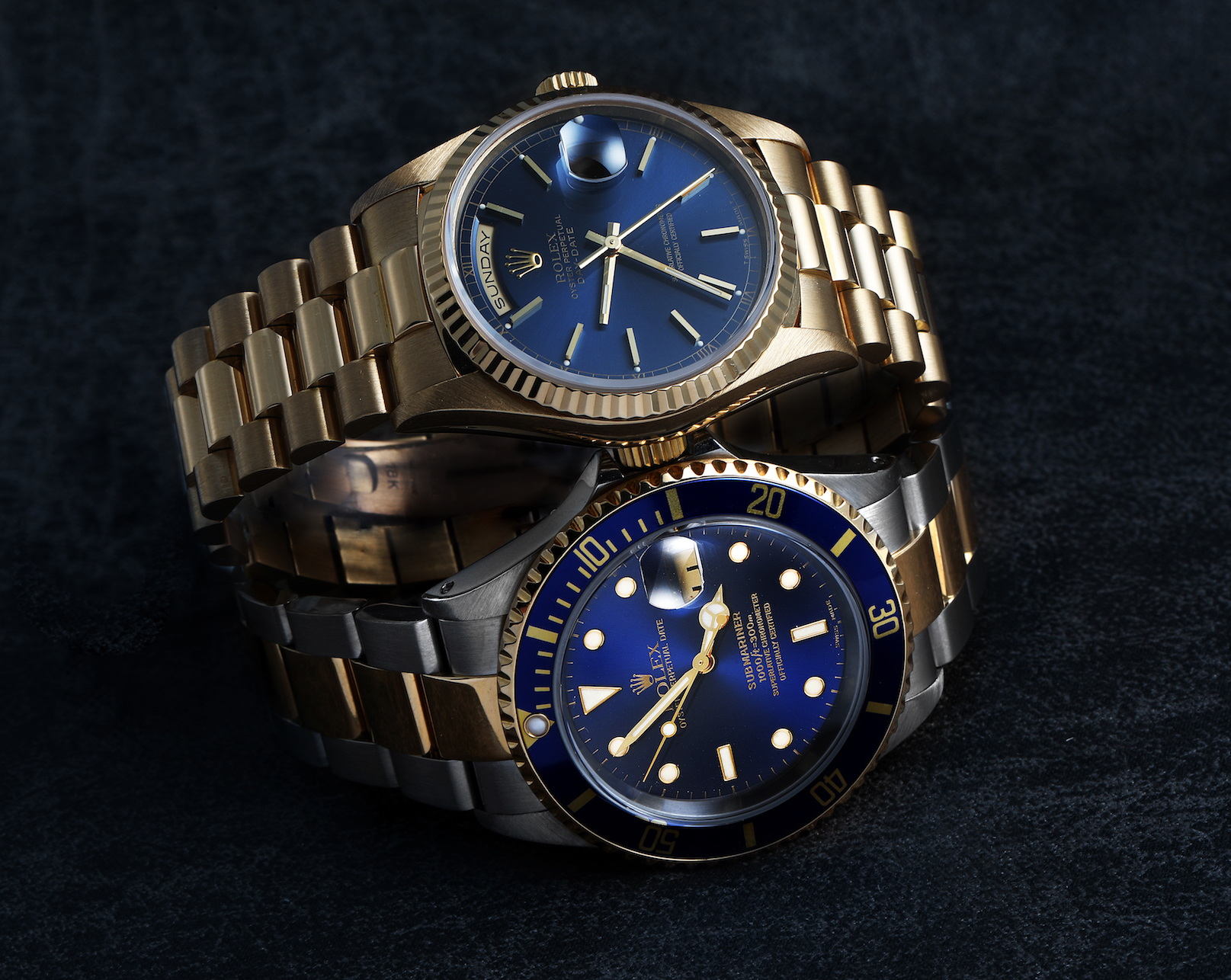 Rolex Submariner Blue On Wrist