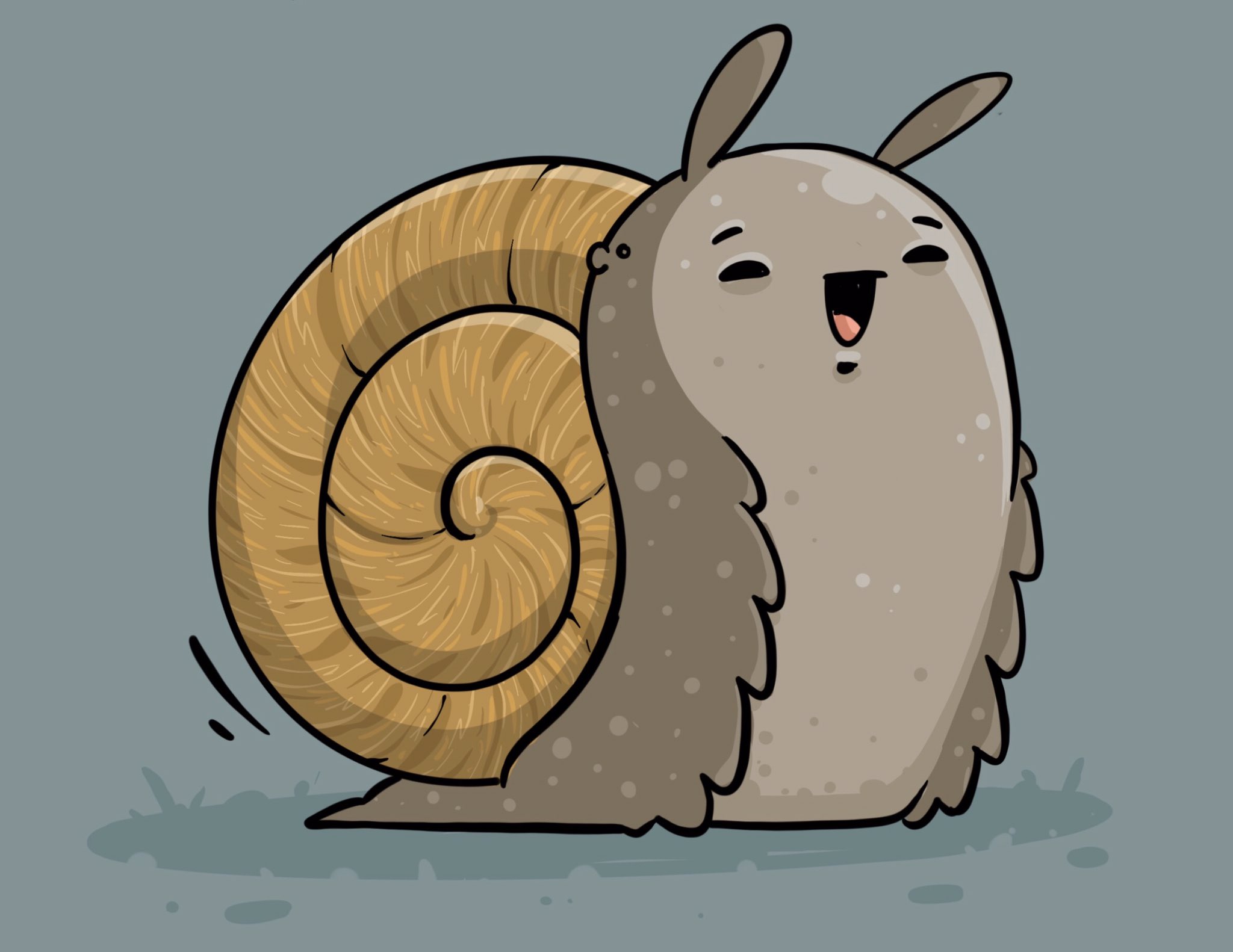 Cute Snail Drawing