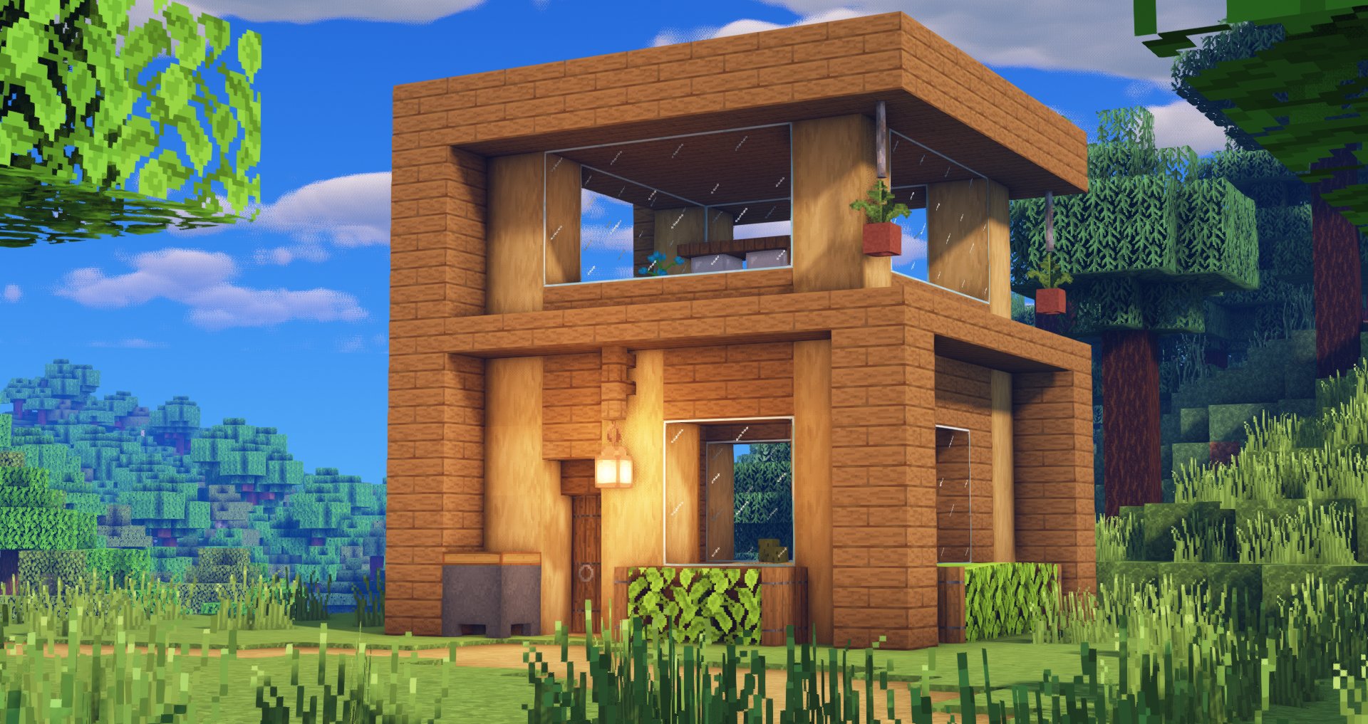 Minecraft Modern House Wood