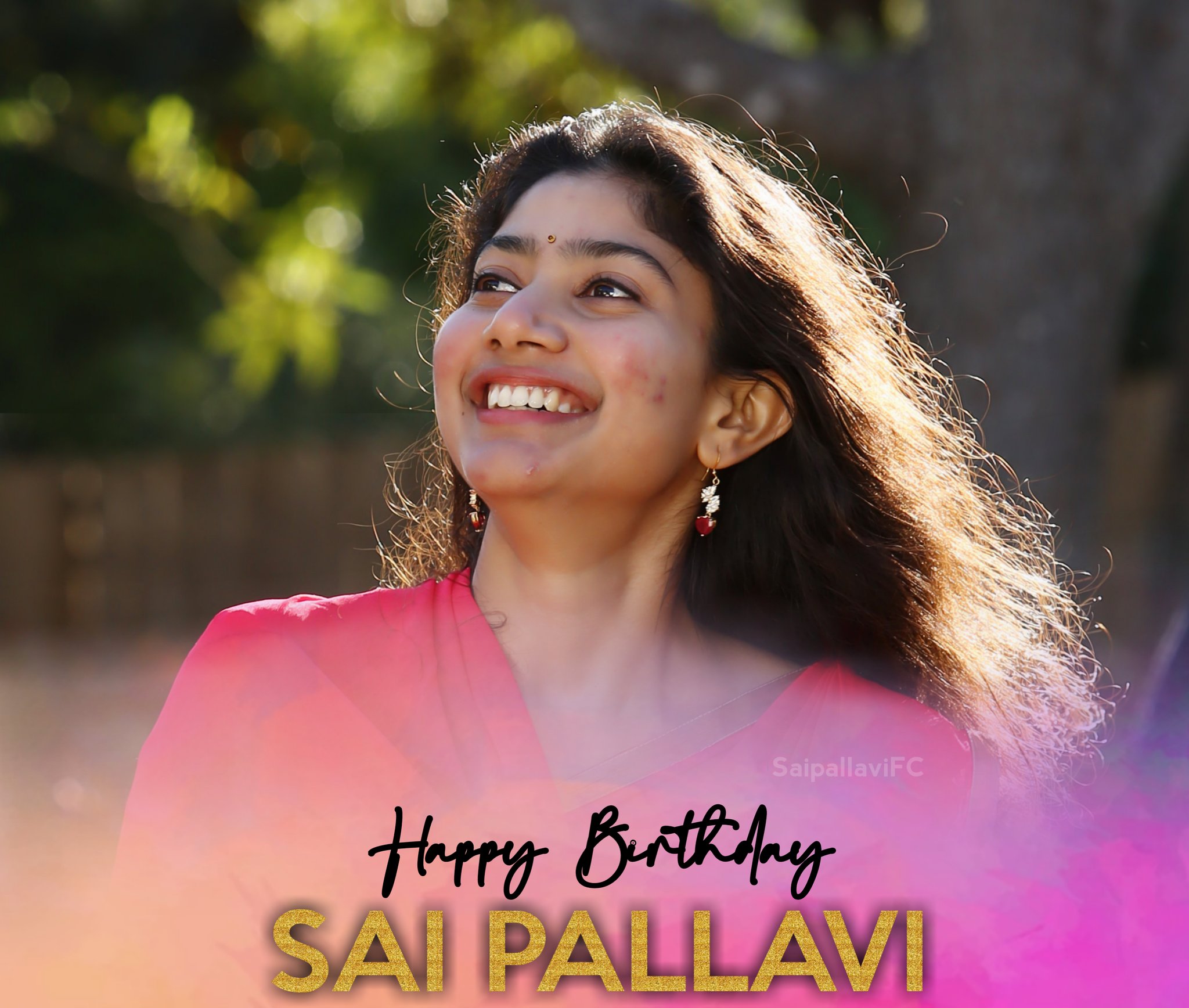 Sai Pallavi FC on X Many Years Ago On This Day God Decided To Send an Angel To Earth. One Day the Angel Deeply Touched Our Hearts Through the Movie Wish You