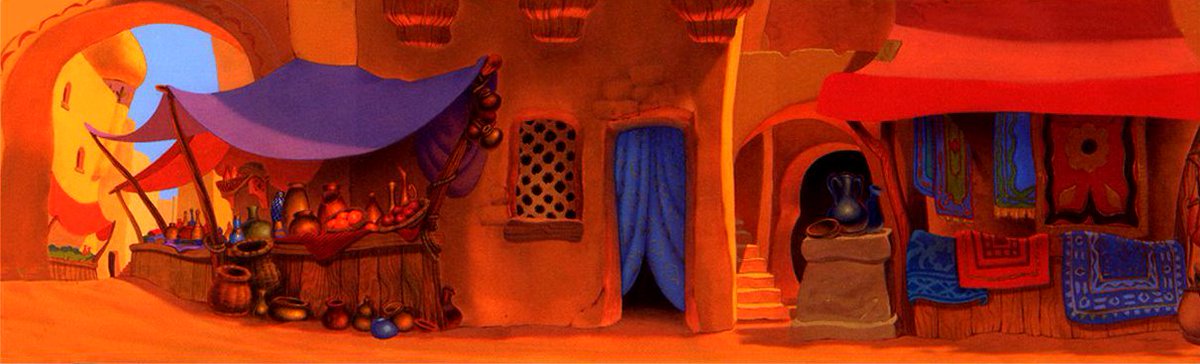 Aladdin Marketplace Backdrop