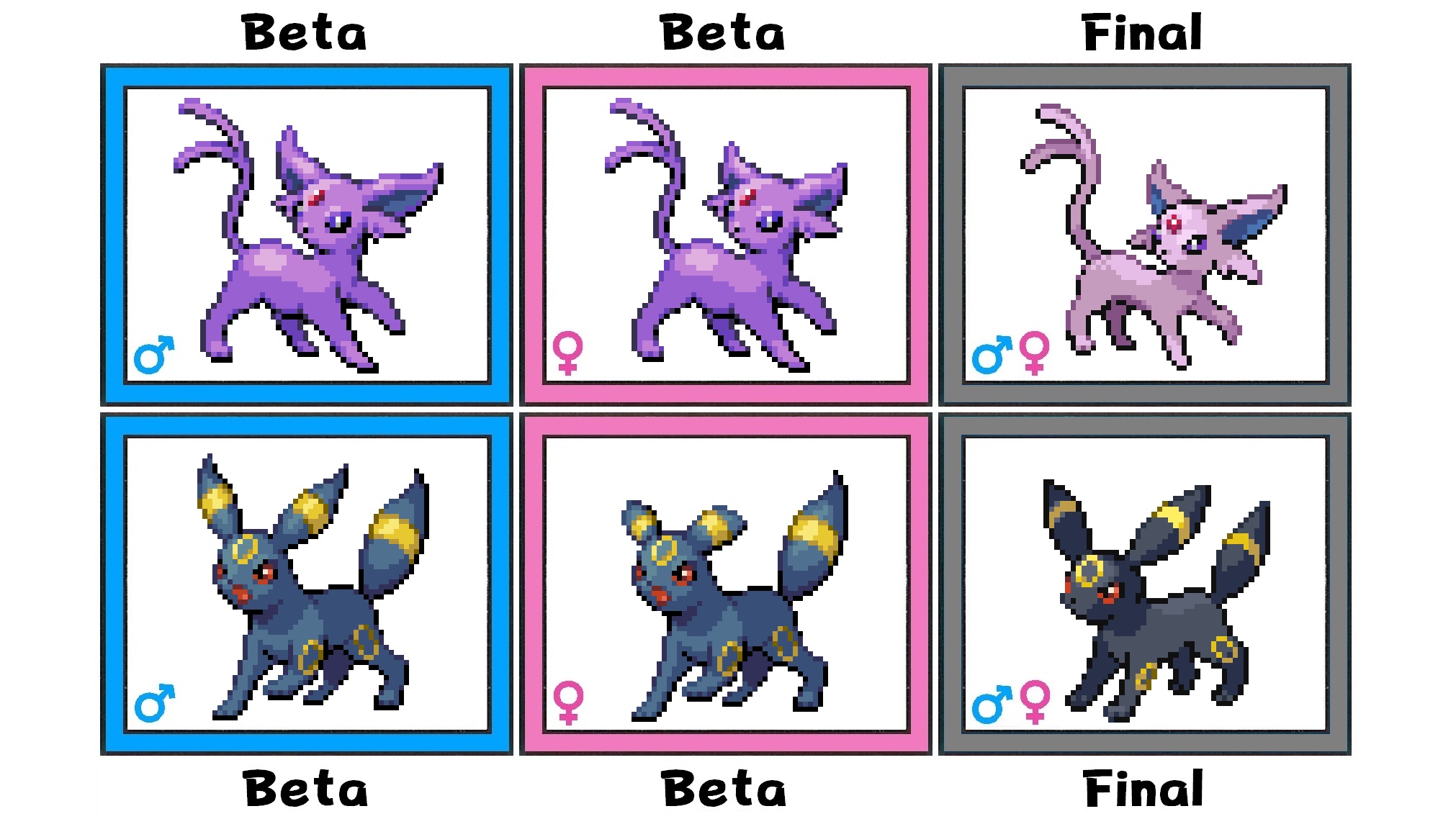 Umbreon Sprite Sheet