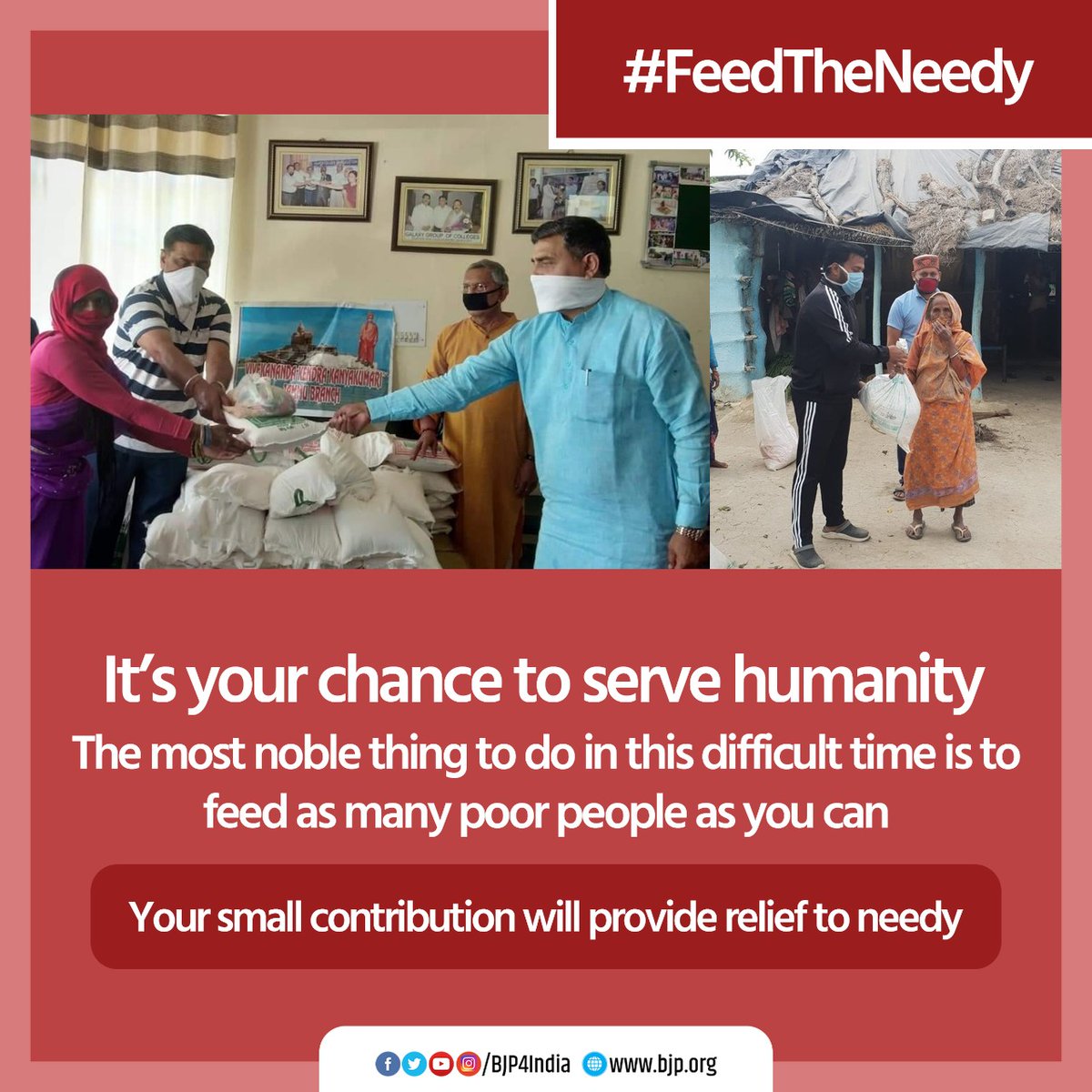 It’s your chance to serve humanity. Your contribution to defeat hunger ...