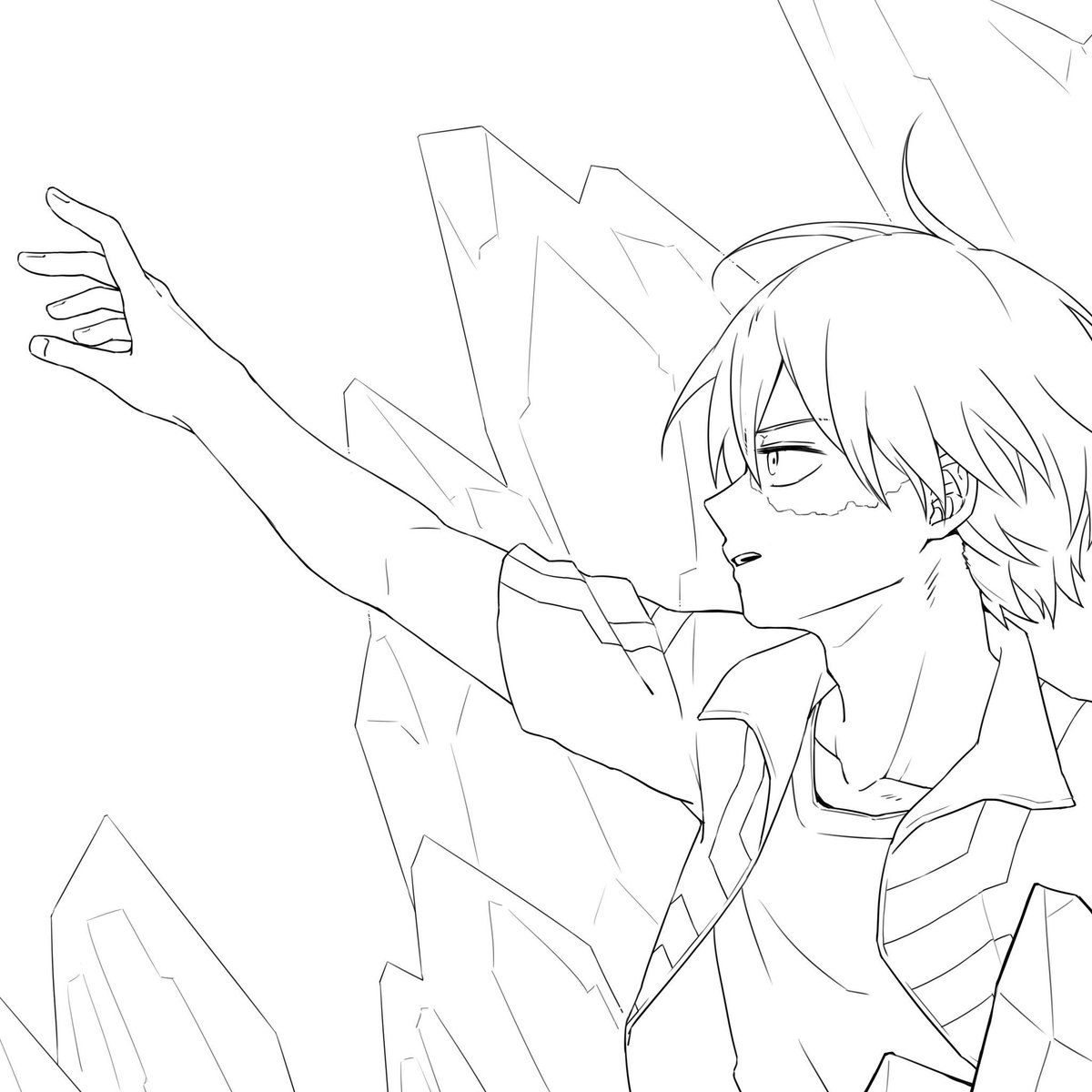 3人で下書き線画塗りを交換して絵を完成させる こちらの企画に みやこちゃん(@miyako_hrak ) 林檎飴ち」耶麻の漫画