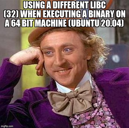 Meme Overflow On Twitter Using A Different Libc 32 When Executing A Binary On A 64 Bit