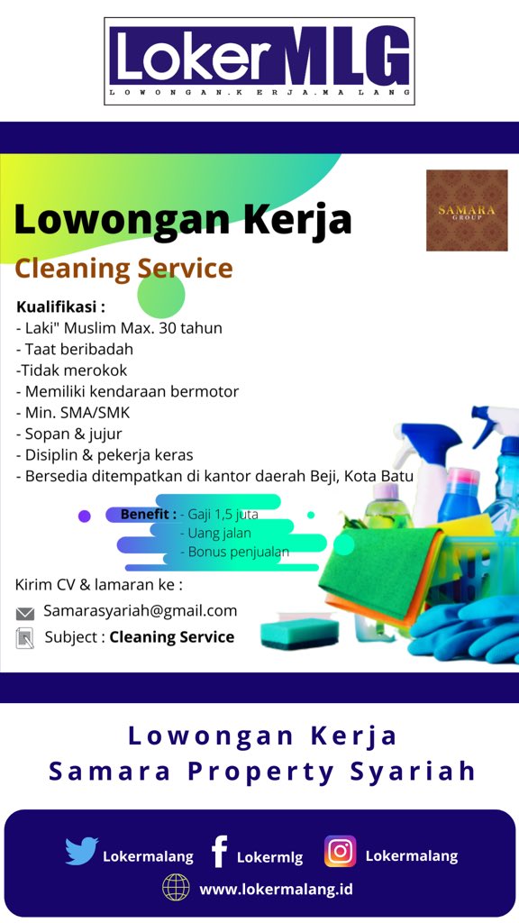 L o k e r m a l a n g | Media on Twitter: "📷 #LokerMLG Samara Group Syariah membuka Lowongan ...