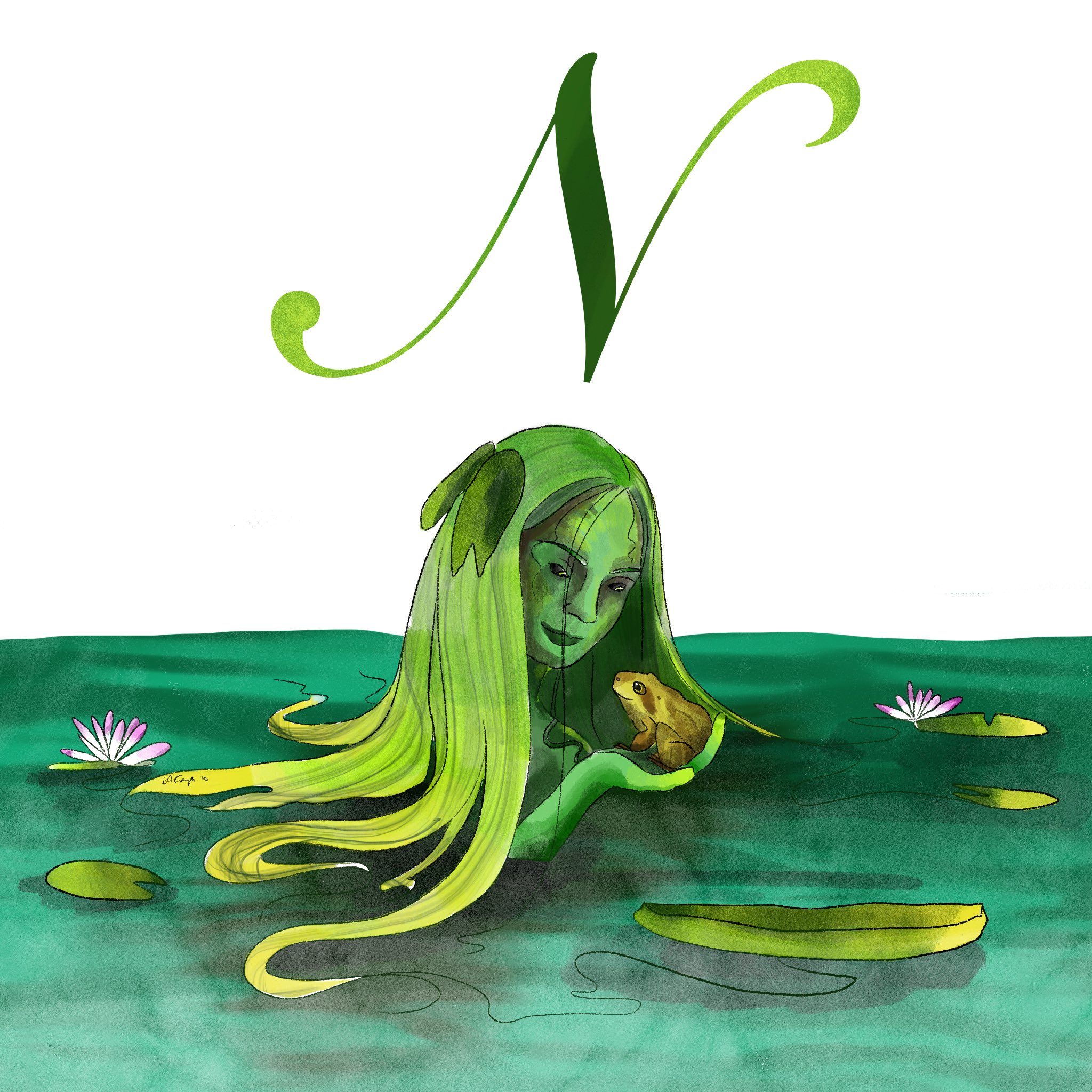 Naiads Greek Mythology Drawing