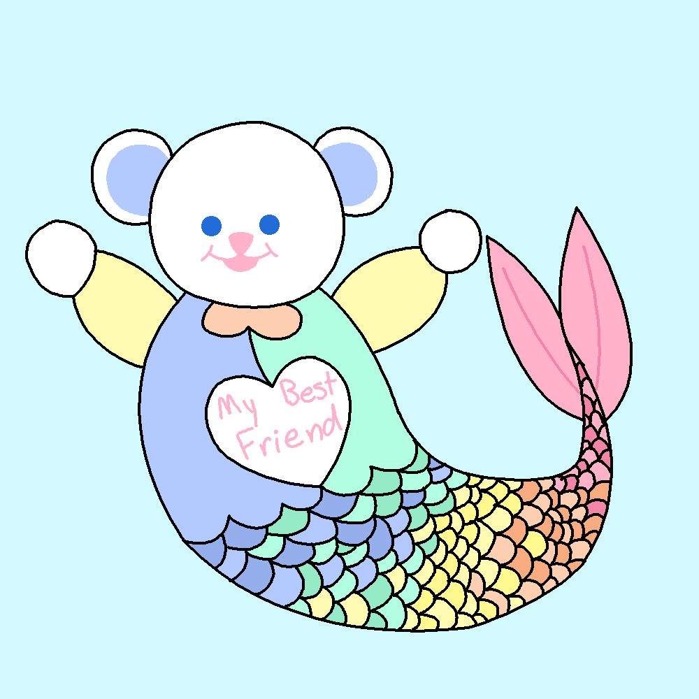 「a quick lil thing for mermay! Bohug Merm」|the silly ・ ᴥ ・のイラスト