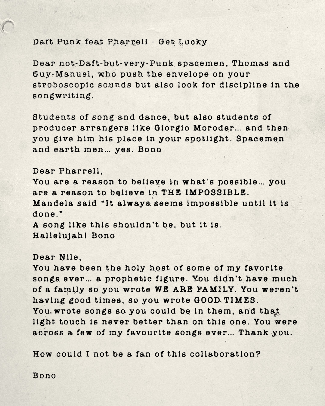 Daft Punk Get Lucky Lyrics