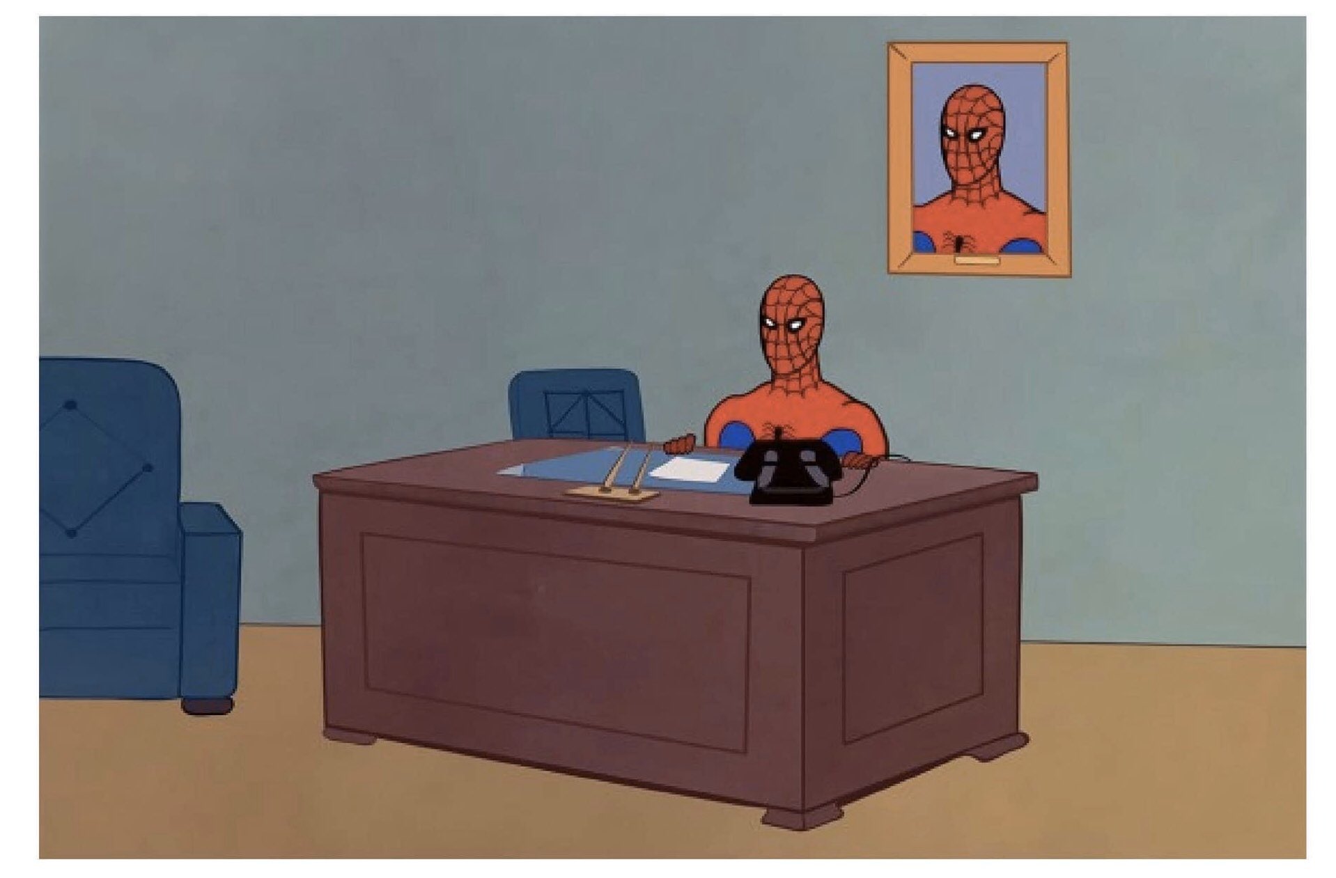 Spiderman Meme Desk