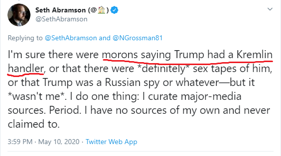 Berny Belvedere on Twitter: "This is a satisfying punking of Seth Abramson, whose conspiratorial ...