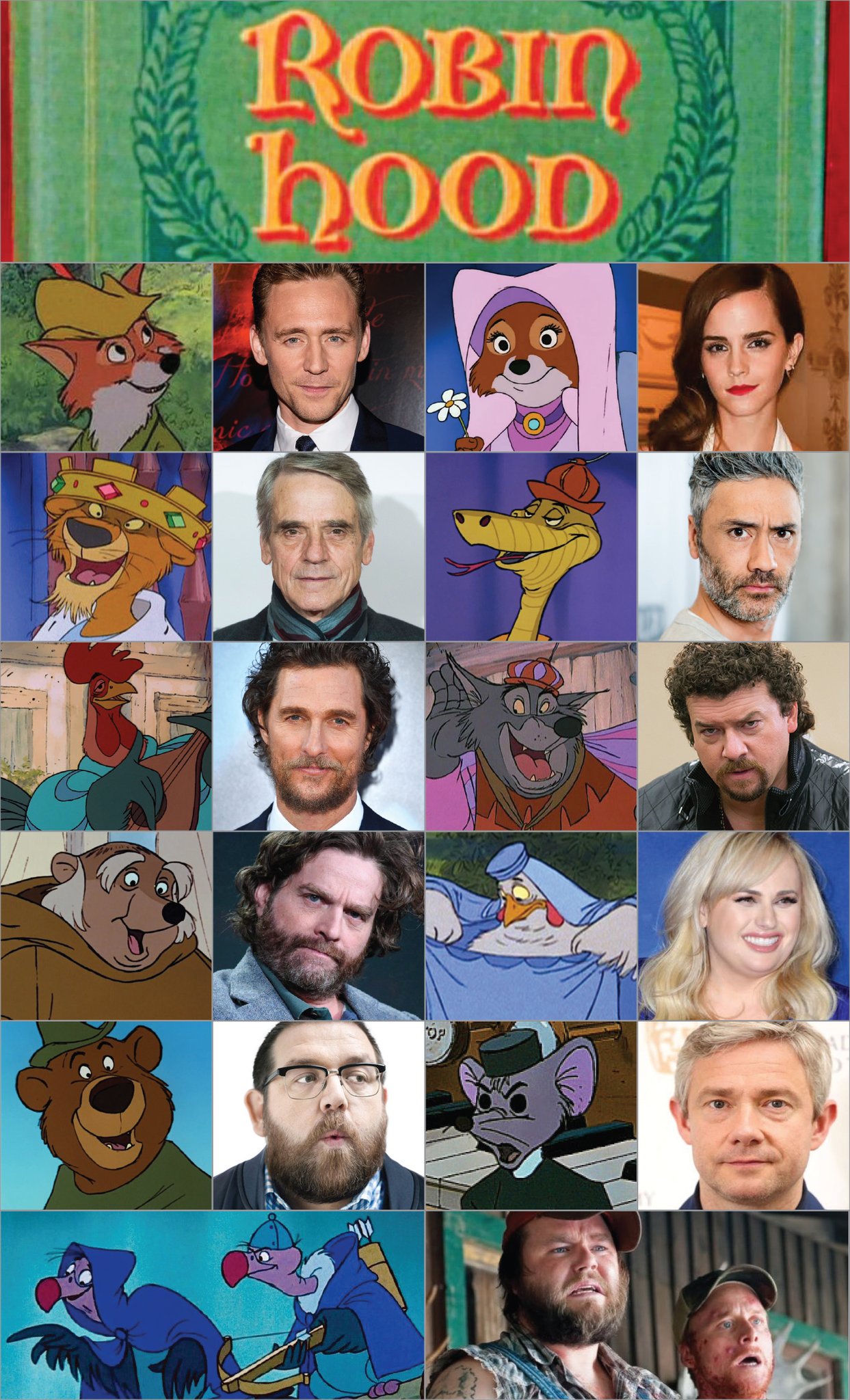 Disney Robin Hood Cast Rickman, Bedford, And Their 'Robin Hood' Movies