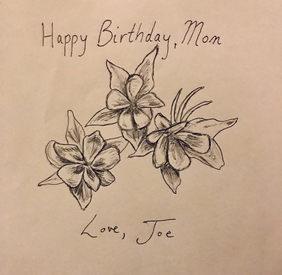 Mothers Birthday Drawings
