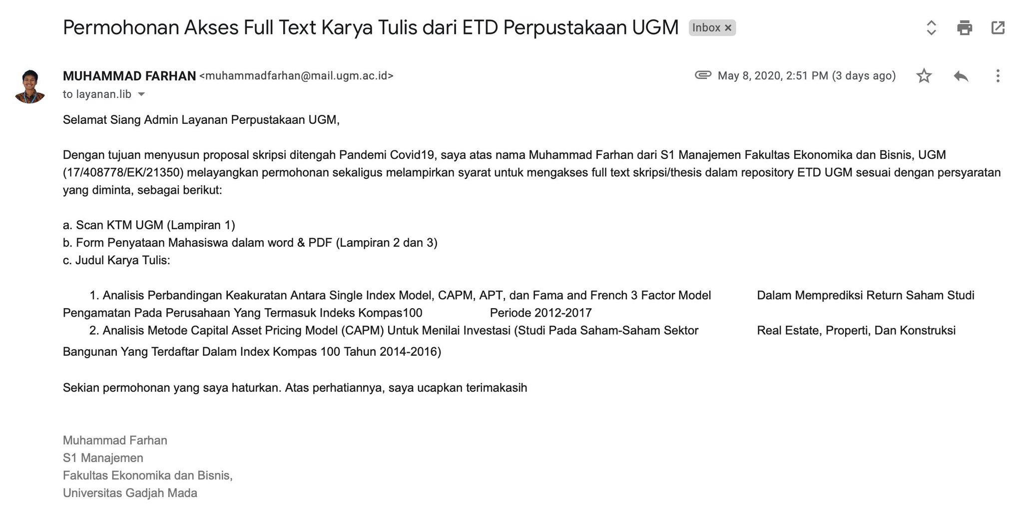 Adkesma BEM KM UGM on Twitter: "Kamu butuh mengakses thesis/disertasi dari ETD? Cekidot 1. Pilih ...