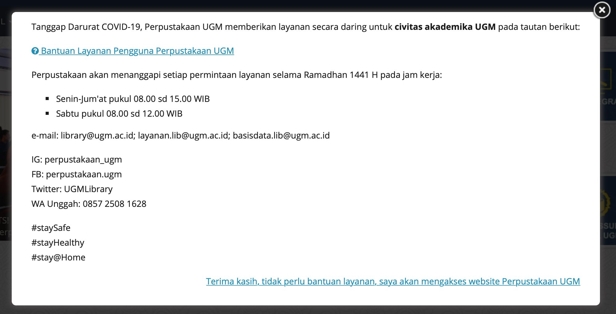 Adkesma BEM KM UGM on Twitter: "Kamu butuh mengakses thesis/disertasi dari ETD? Cekidot 1. Pilih ...