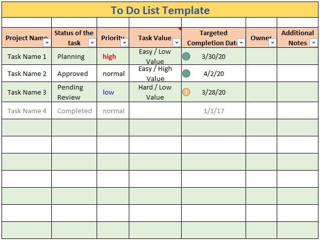 Excel Normal Template