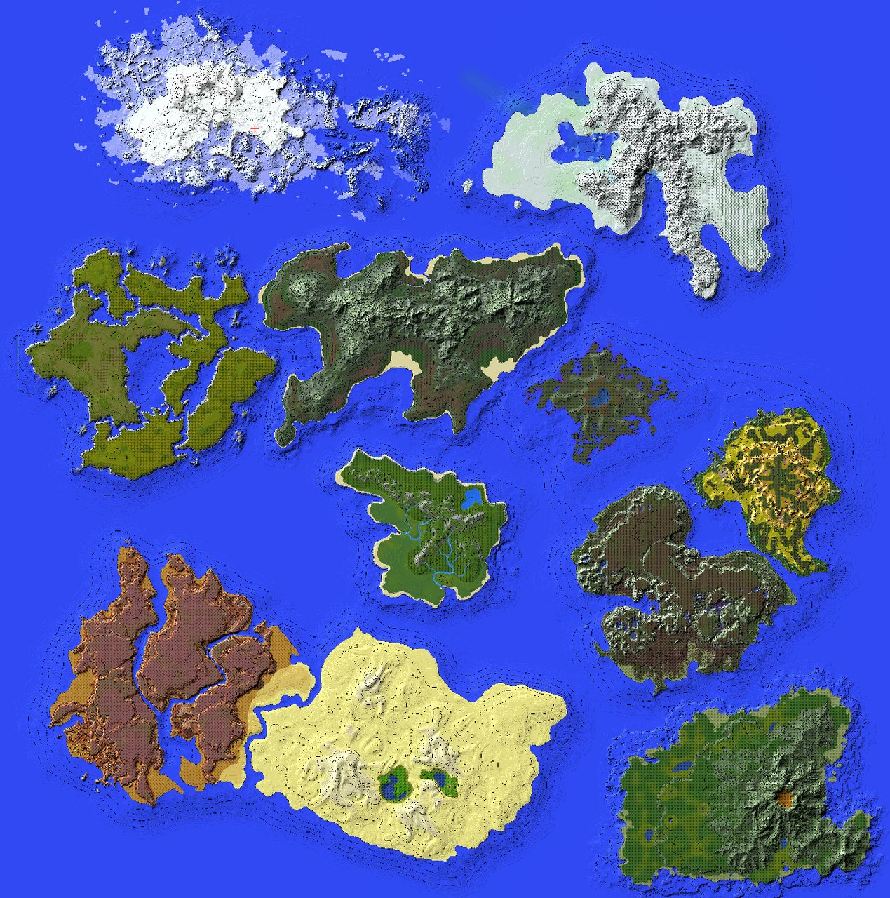 Minecraft Biomes Map
