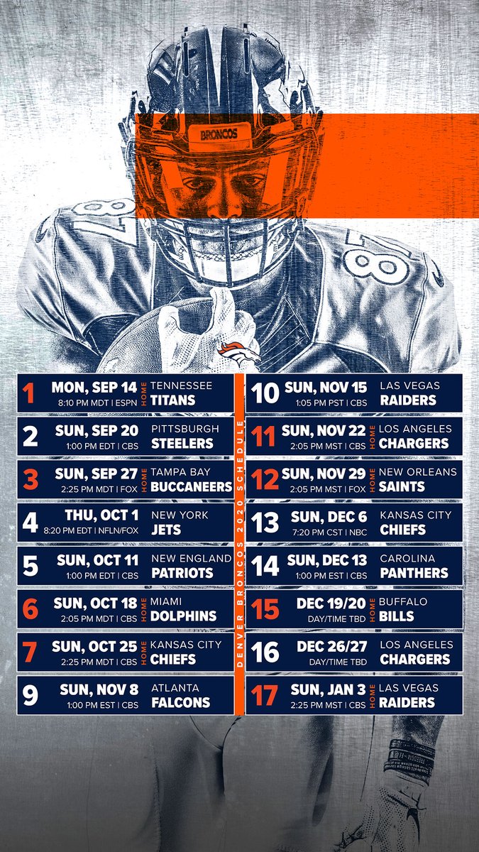 Broncos Schedule