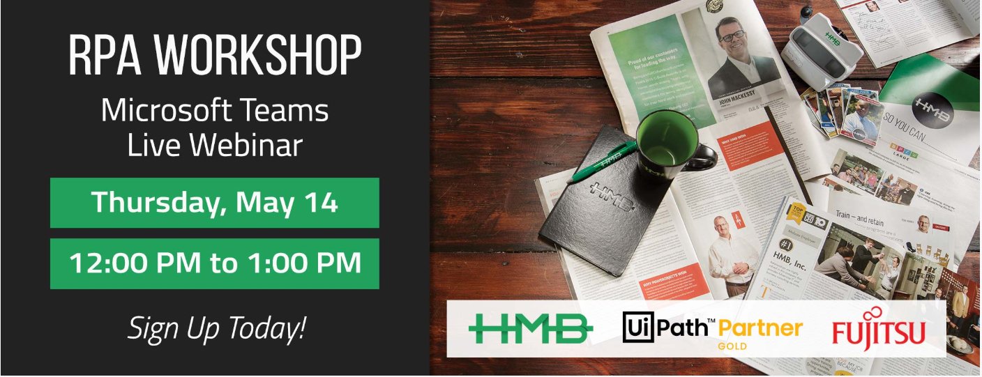 Fujitsu Document Imaging on Twitter: "Join us for our #RPA workshop with @UiPath and @HMBinc ...