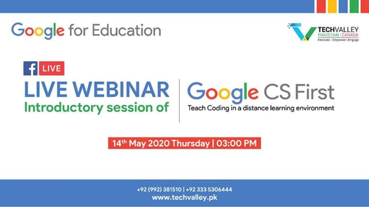 Tech Valley Pakistan on Twitter: "Meet #CSFirst 🤝 @TechValleyPak & @Google Webinar Series ...