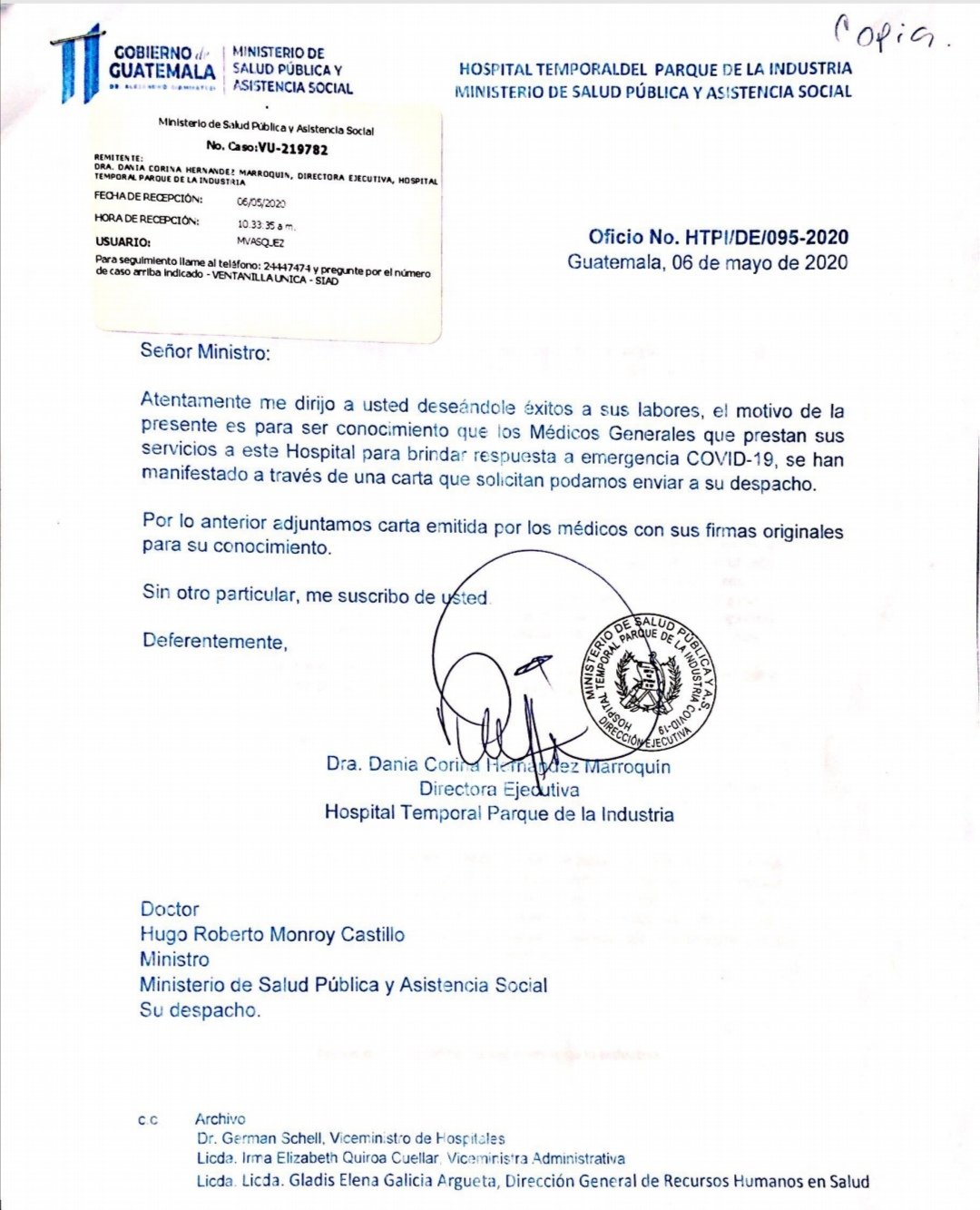 Ejemplos De Formato De Carta Con Cc